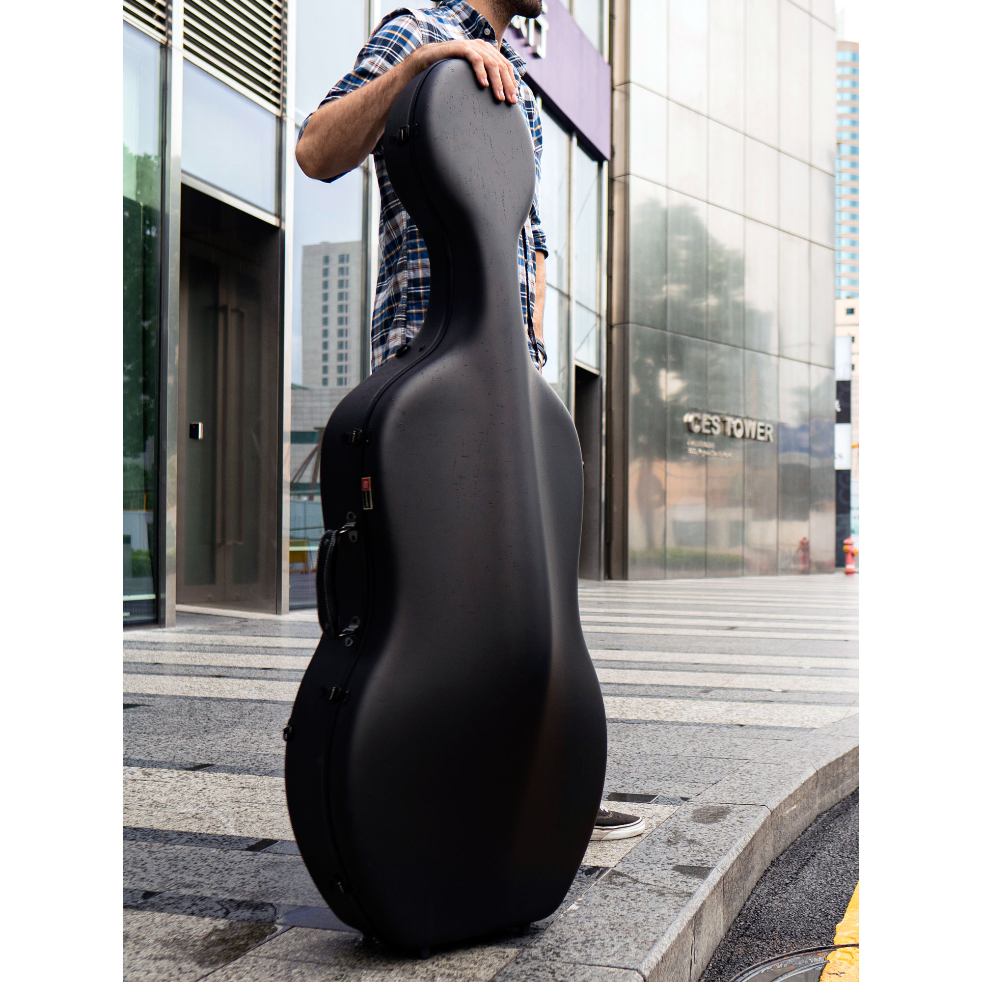 CRF7000CEF Ultra-light Carbon Fiber Cello Case, 4/4 Full Size ...